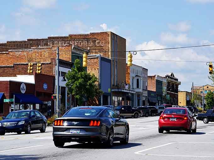 Traffic moves at a pace that actually lets you wave to other drivers without causing a twelve-car pileup.