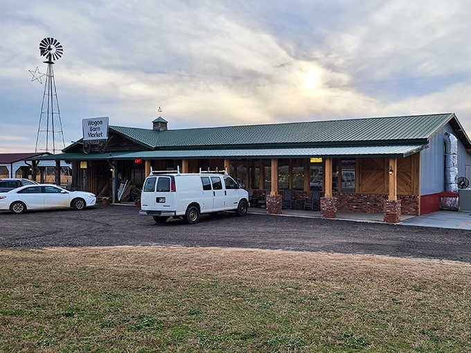 The sprawling barn-style building promises an adventure in authentic Southern shopping and local treasures.