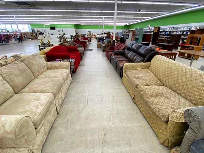 Couch shopping has never looked this good, or this overwhelming, in the absolute best way possible.