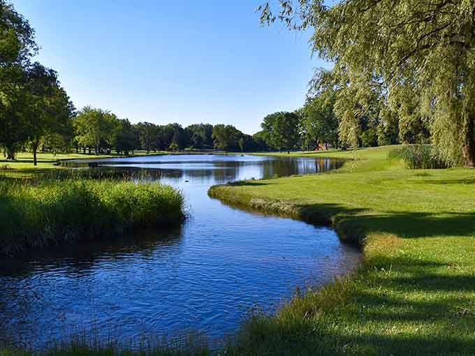 This view looks like someone painted a postcard, except it's real and waiting for your next visit.