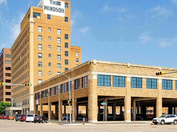 The Windsor Hotel towers over downtown Abilene, a reminder that this city has always offered grand living opportunities.