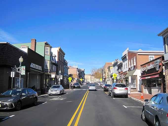 Downtown Mount Holly's main street invites you to slow down, park once, and explore this walkable treasure on foot today.
