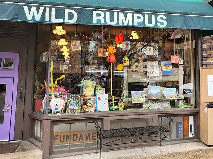 Every window display tells its own story, bursting with books and whimsy that would make Sendak himself smile.