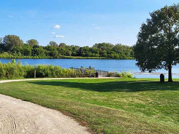 Sterling Lake gleams like nature's own infinity pool, minus the pretentious poolside service and overpriced cocktails.