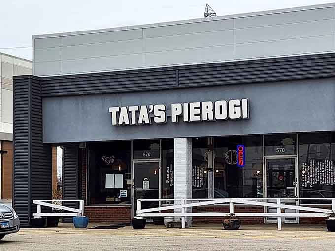 The exterior promises comfort food within, and those white picnic tables outside suggest this place knows you'll want seconds.