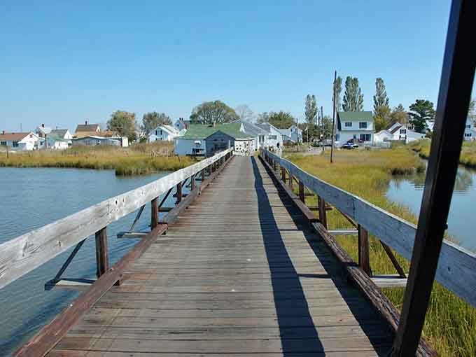 That wooden boardwalk stretching toward town is your gateway to a place where time forgot to set its alarm clock.