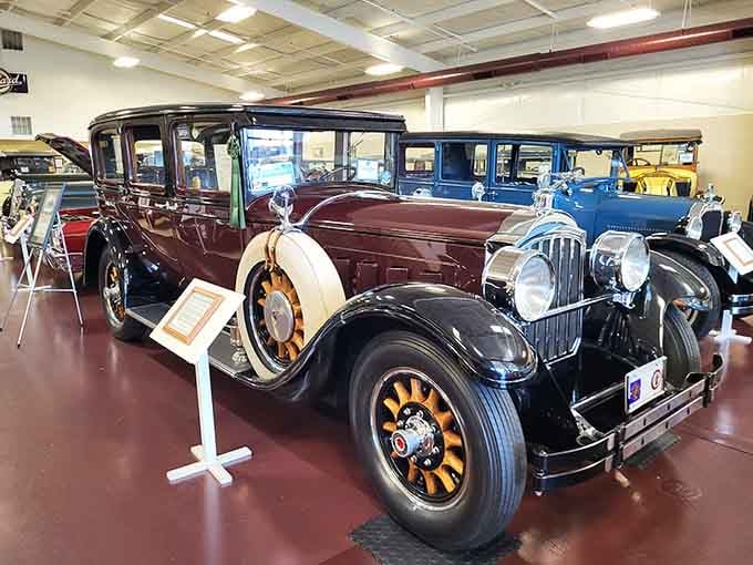 This isn't just a museum entrance&mdash;it's a portal to when cars had personality and chrome was king.