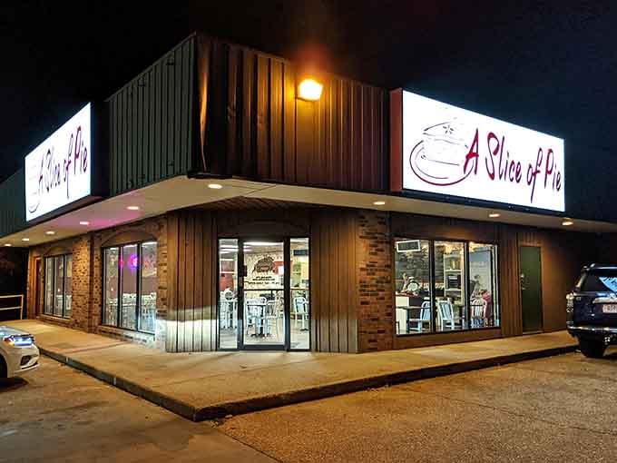 That welcoming glow at night promises the kind of comfort food that makes road trips worthwhile.