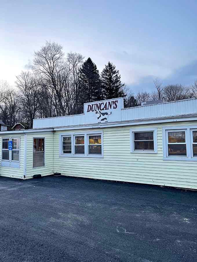 The unassuming exterior of Duncan's Dairy Bar hides some of the best comfort food and desserts you'll find anywhere in New York.
