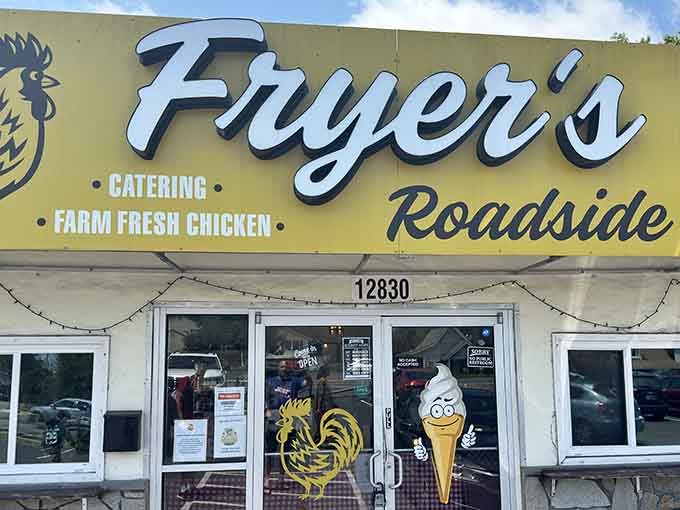 That cheerful rooster logo isn't lying – this is where farm fresh chicken dreams come true in Silver Spring.