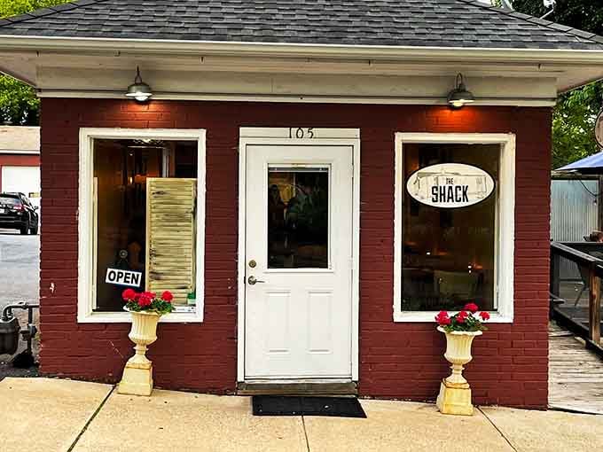 That cheerful red exterior isn't trying to hide anything&mdash;it's practically announcing that something special happens inside this tiny treasure.