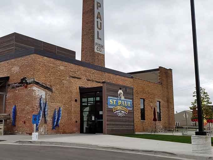 St. Paul Fish Company's charming storefront looks like it sailed straight from New England to Mequon's shores.