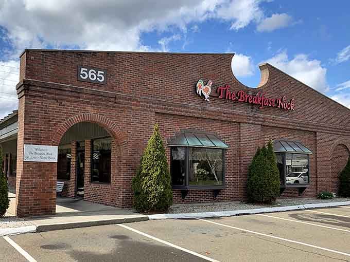That brick exterior isn't fancy, but it's been calling to hungry folks like a breakfast siren song.
