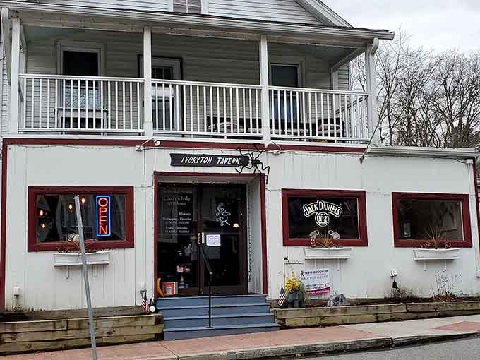 That unassuming white building with red trim is hiding some of the best burgers in Connecticut, scout's honor.