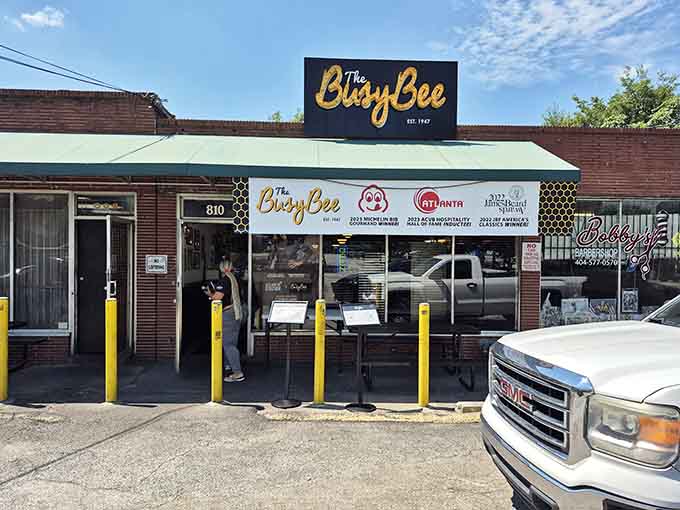 This unassuming brick building on MLK Drive houses some of Atlanta's most spectacular fried chicken you'll ever taste today.