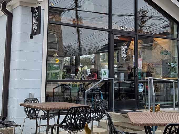 When a bakery has outdoor seating this inviting, you know they're confident you'll want to linger awhile.