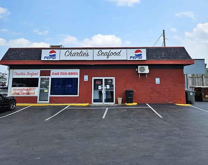 The Pepsi signs and red paint tell you this place keeps it real, no pretense required.