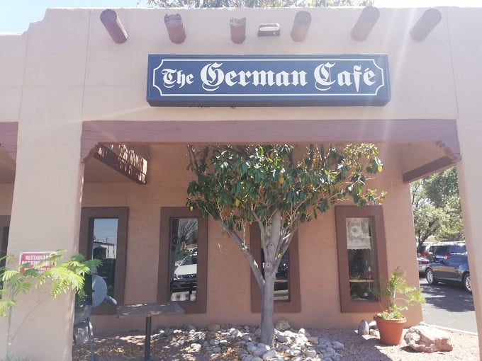 That adobe-style exterior hides some serious German culinary magic just waiting to transport your taste buds to Bavaria.