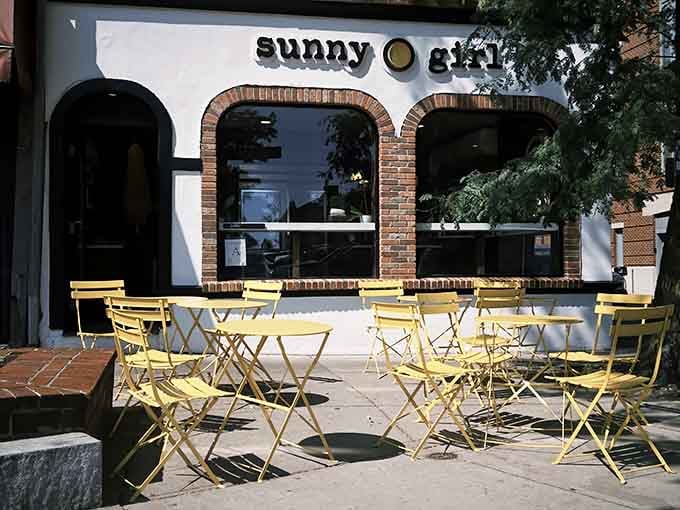 Those yellow chairs aren't just furniture—they're a promise that good things are about to happen to your taste buds.