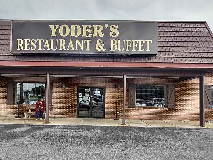 That unassuming brick exterior is hiding some of the best Pennsylvania Dutch cooking you'll ever experience inside.
