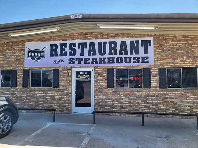 That unassuming brick facade hides some of the best chicken-fried steak you'll ever taste in your life.