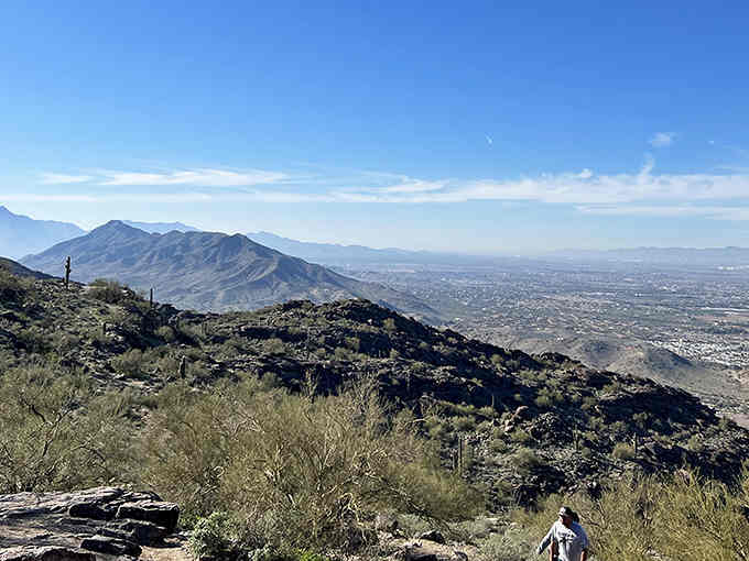 Mountains layering into the distance like a Bob Ross painting, except this masterpiece is free and open daily.