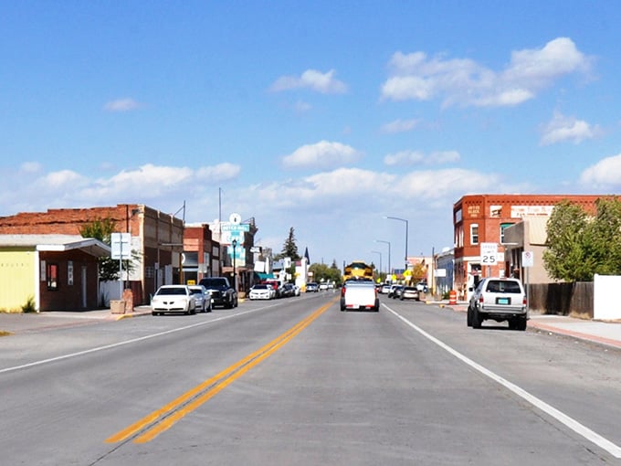 Main Street Antonito stretches out like a postcard from a quieter era, where parking spots outnumber traffic jams.