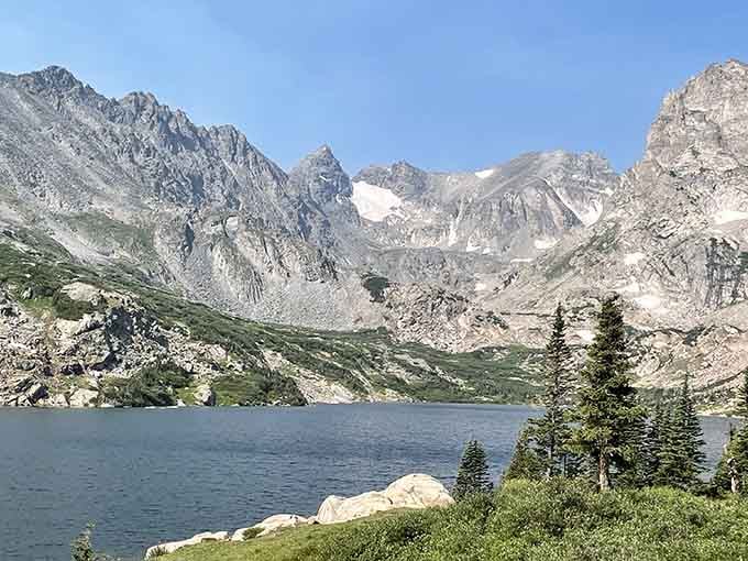 When the mountains decide to show off, they really commit to the performance.