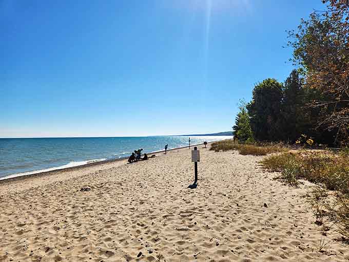 This stretch of sand goes on forever, giving you plenty of room to avoid small talk with strangers.