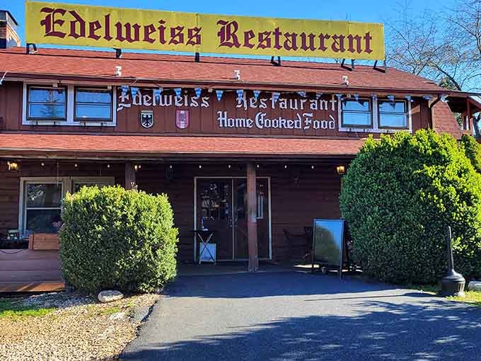 That Alpine-style exterior isn't just for show; it's a promise of the authentic German experience waiting inside.