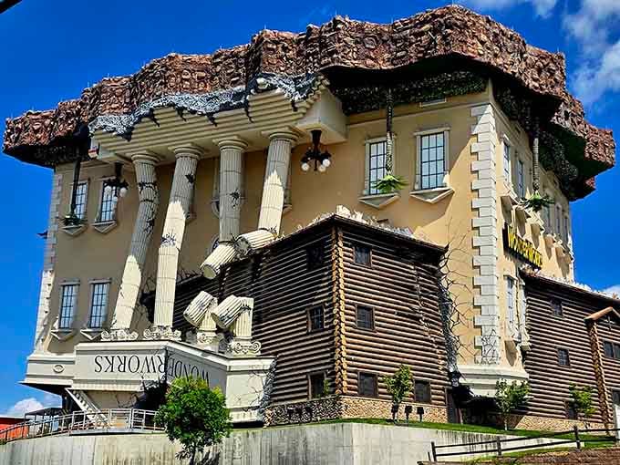That moment when architecture decides to throw gravity a curveball and stick the landing perfectly.