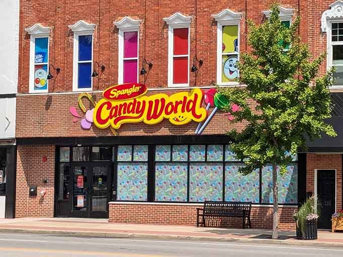 That storefront isn't just inviting you in – it's practically dragging you by the hand toward sugar-coated happiness.