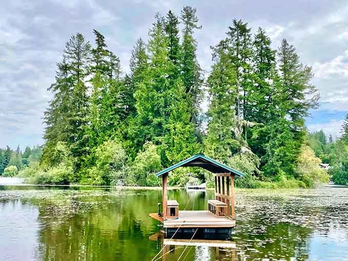 That floating dock isn't just for show, it's your gateway to island living and the only commute you'll actually enjoy making this weekend.