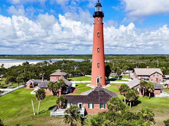 That distinctive red-orange tower isn't showing off, it's helping sailors find their way home safely every day.