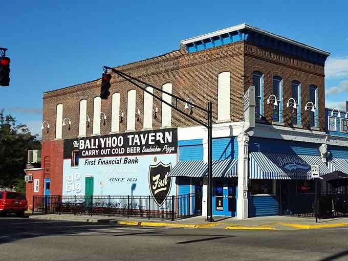 Downtown Terre Haute stretches out like a postcard from a more affordable era, where charm costs less than your cable bill.