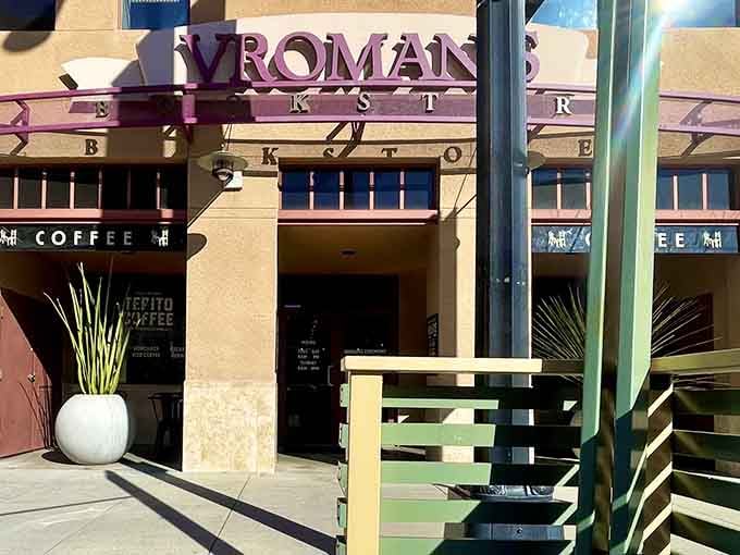 The iconic storefront beckons book lovers and wine enthusiasts alike into this Pasadena treasure.