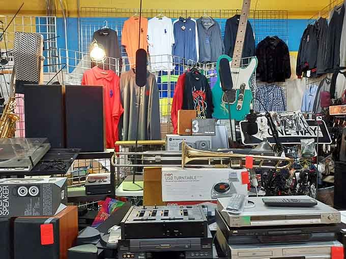 Vintage turntables and retro electronics create a time machine effect that'll transport you straight back to better days.
