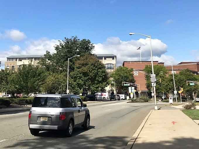 The historic road stands proud on the green, reminding you that Morristown's been important since before it was cool.