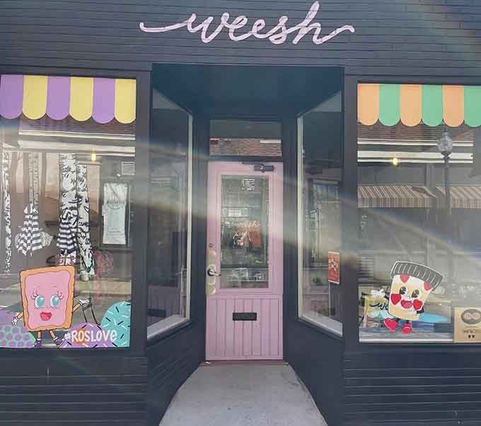 The cheerful pastel awnings and playful window decorations at Weesh Bake Shop announce that something deliciously fun is happening inside this Roslindale gem.