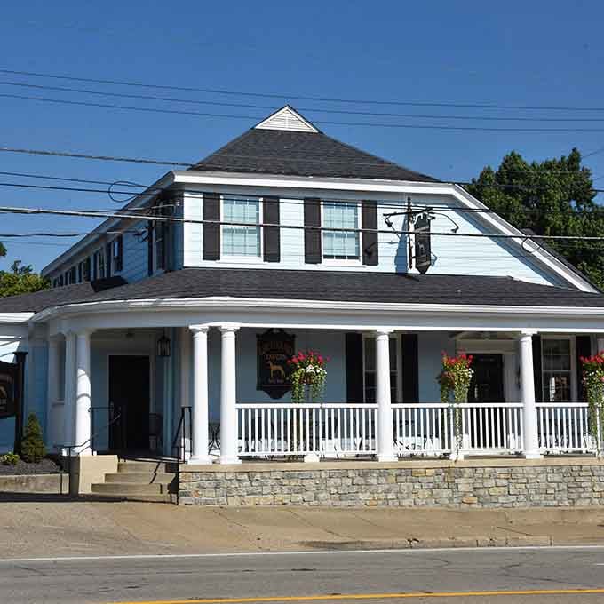 The wraparound porch gives off serious Southern charm vibes, like your favorite aunt's house but with better food.