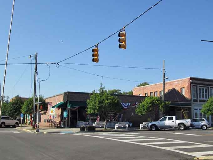 Discover unique finds at this cozy corner shop featuring classic architecture and a welcoming atmosphere in the heart of town.