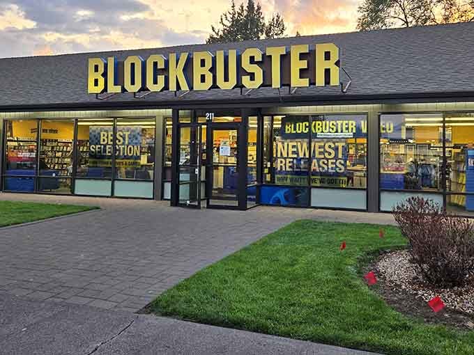That iconic blue and yellow signage hits different when it's the last one standing on planet Earth.