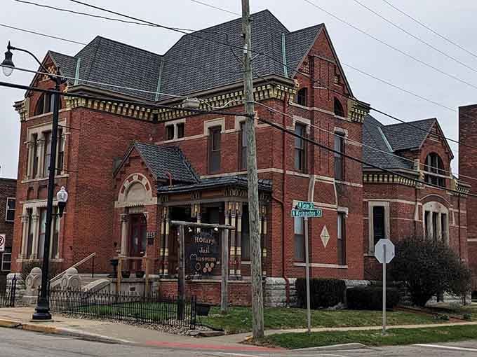 The stunning Victorian architecture of the Rotary Jail Museum makes it one of Crawfordsville's most impressive and unusual historic landmarks.