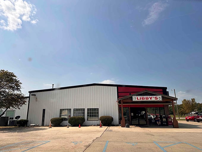 That metal-sided building with the red trim houses some of the finest catfish you'll ever encounter in your life.