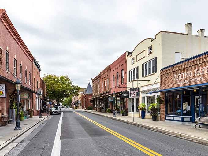 Main Street Berlin looks like someone pressed pause on the perfect small-town moment and forgot to hit play again.