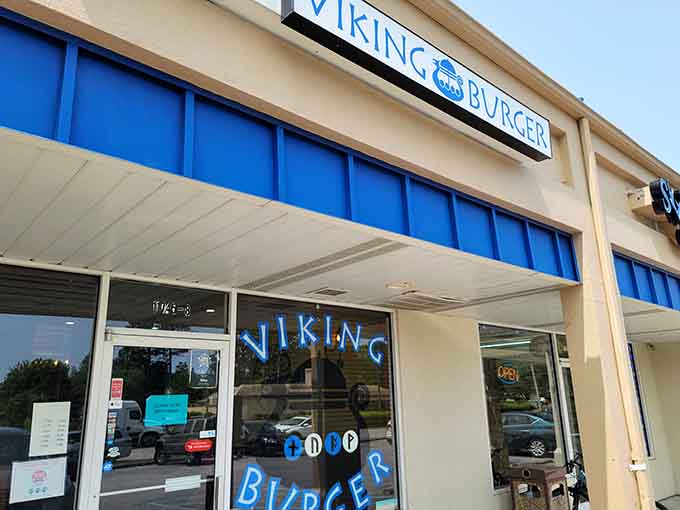 That unassuming storefront is hiding some of the most creative burgers you'll find in Virginia.