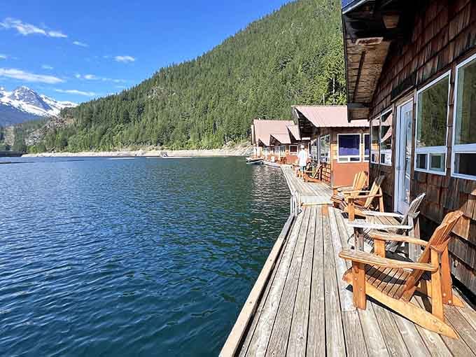 Those Adirondack chairs aren't just furniture, they're front-row seats to nature's greatest show.