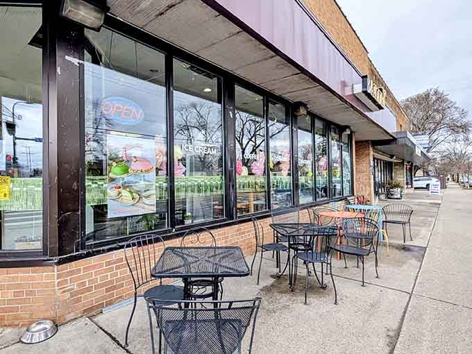 The outdoor seating practically begs you to slow down and savor your pastry like a civilized human instead of a ravenous animal.