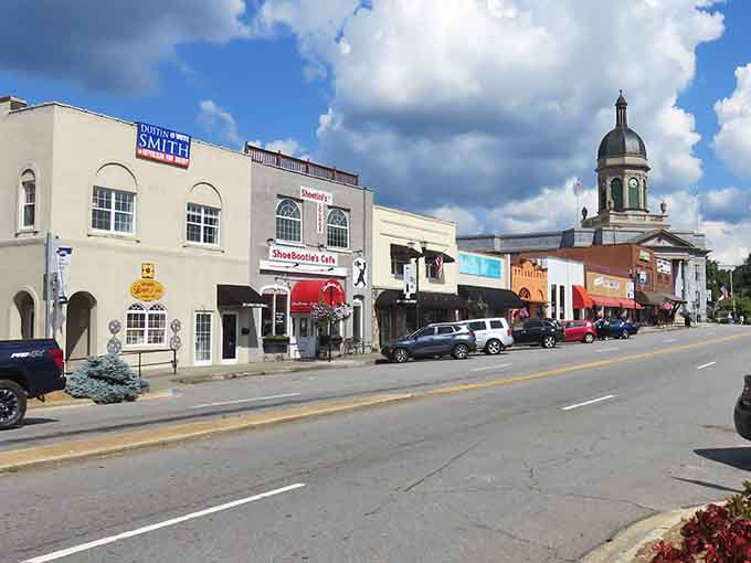 Downtown Murphy looks like it was designed by someone who actually understood what "charming" means.
