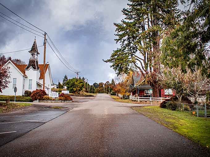 This is the kind of street where time slows down and your blood pressure drops just looking at it.